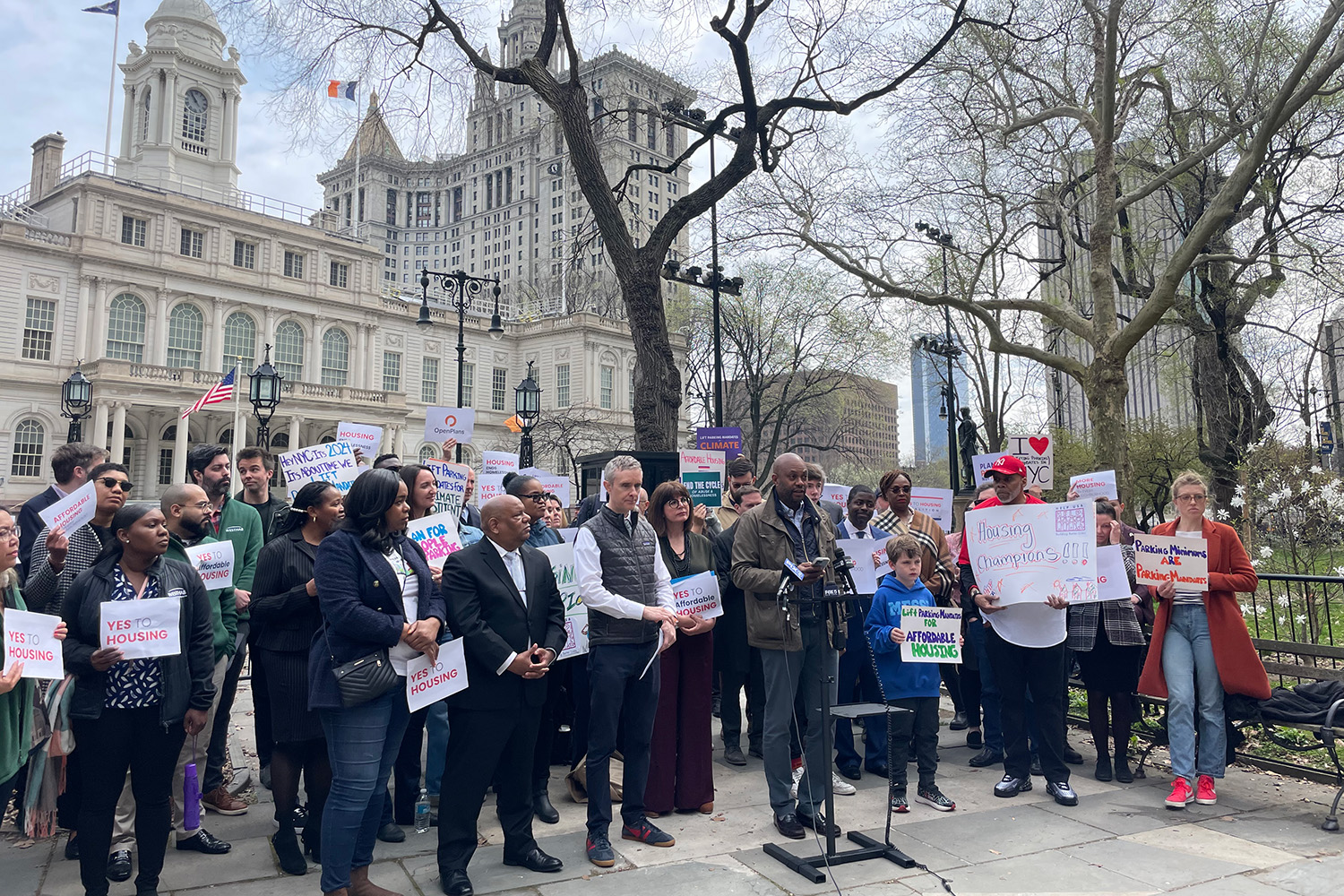 Pro-Housing Advocates Gather in Support of City of Yes for Housing ...